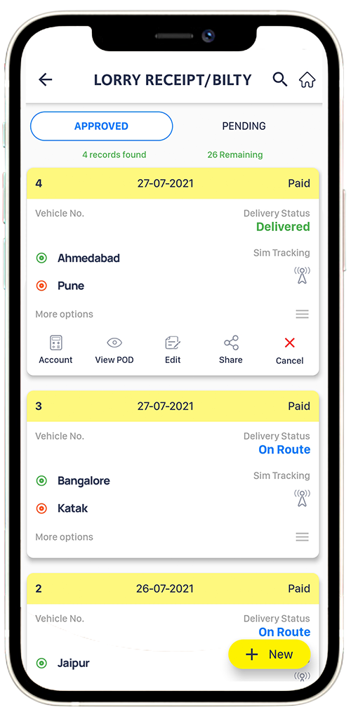 OnlineLR: Transport Lorry Receipt / Bilty Maker